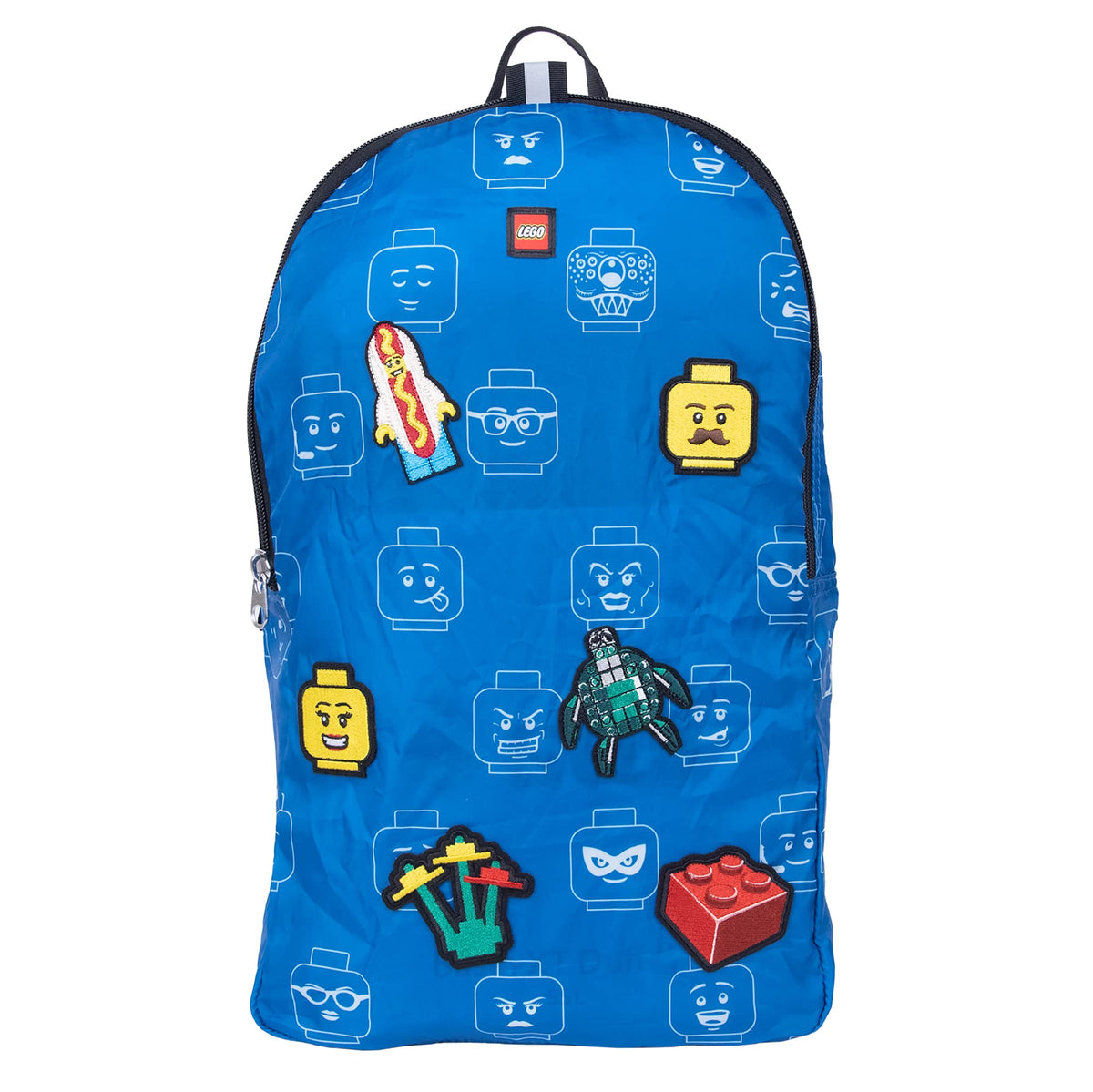 LEGO Minifigure Packable Backpack W/ 6 Patches – Portmantos