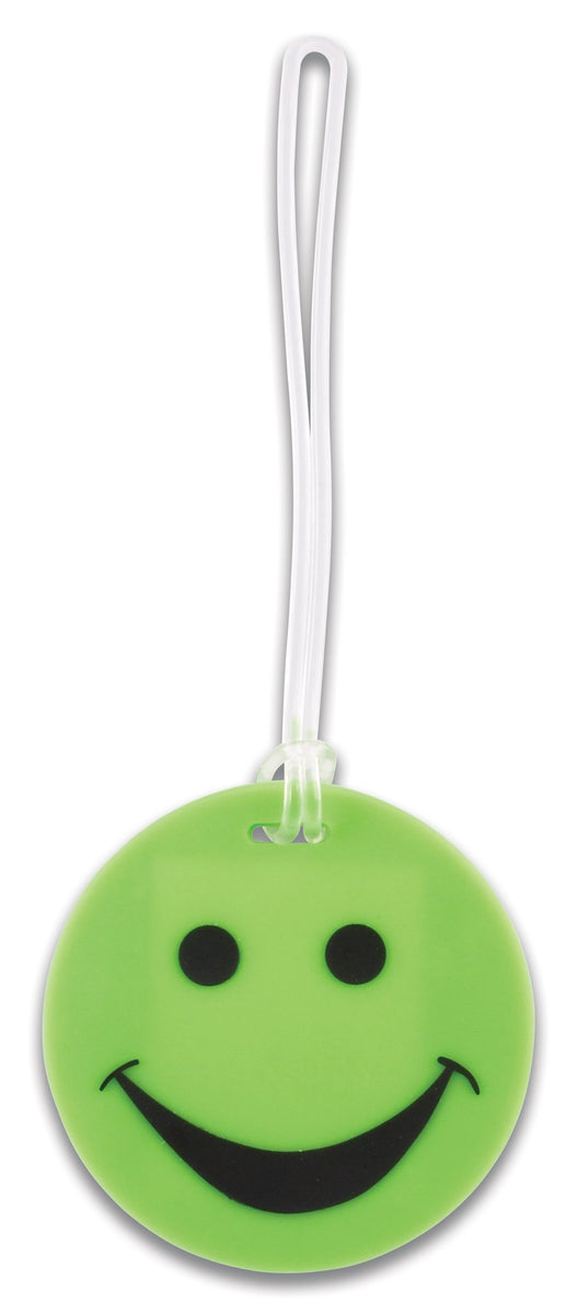 Lewis N. Clark Smiley Face Rubber Tag – Portmantos